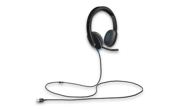 Logitech H540 USB Headset with Noise Canceling Mic - Black (981-000482 ...