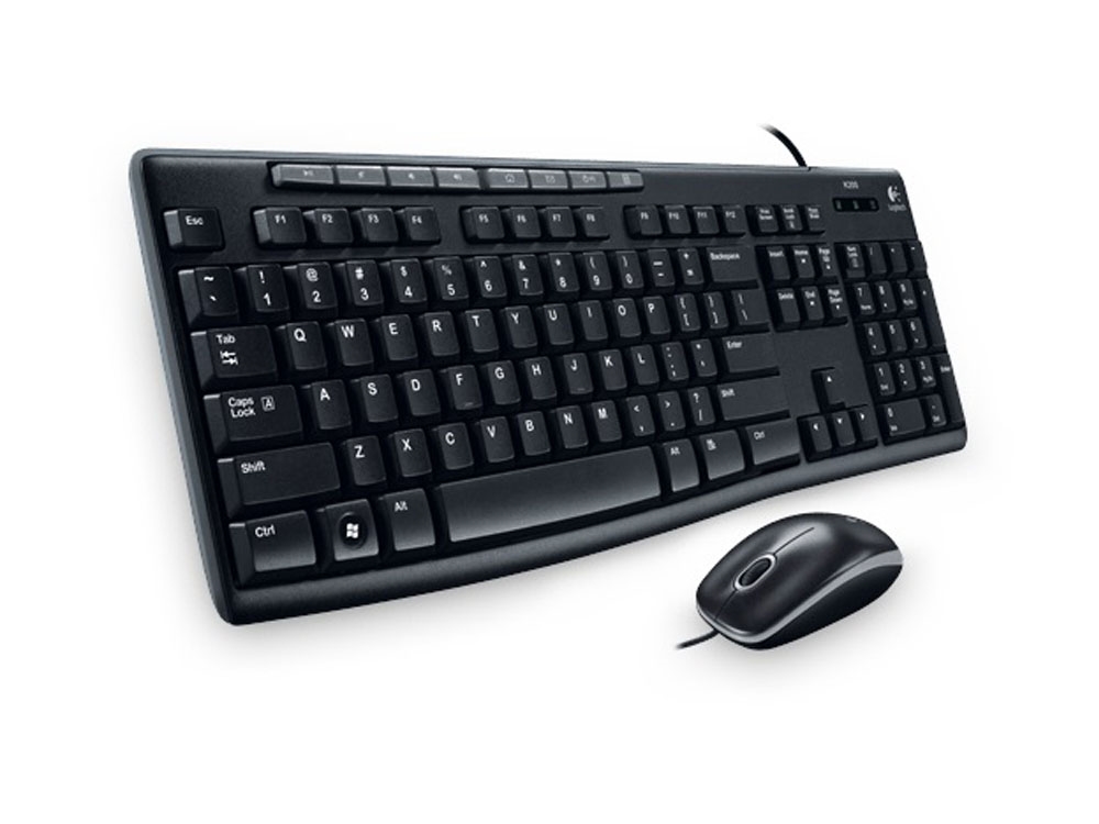 Logitech MK200 Media Keyboard & Mouse Combo - 920-002693 | Keyboards