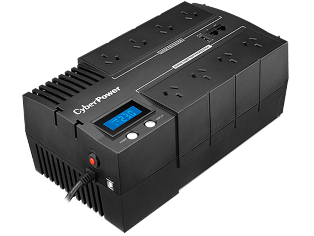 CyberPower Bric-LCD 1000VA/600W UPS - Surge Protection | BR1000ELCD