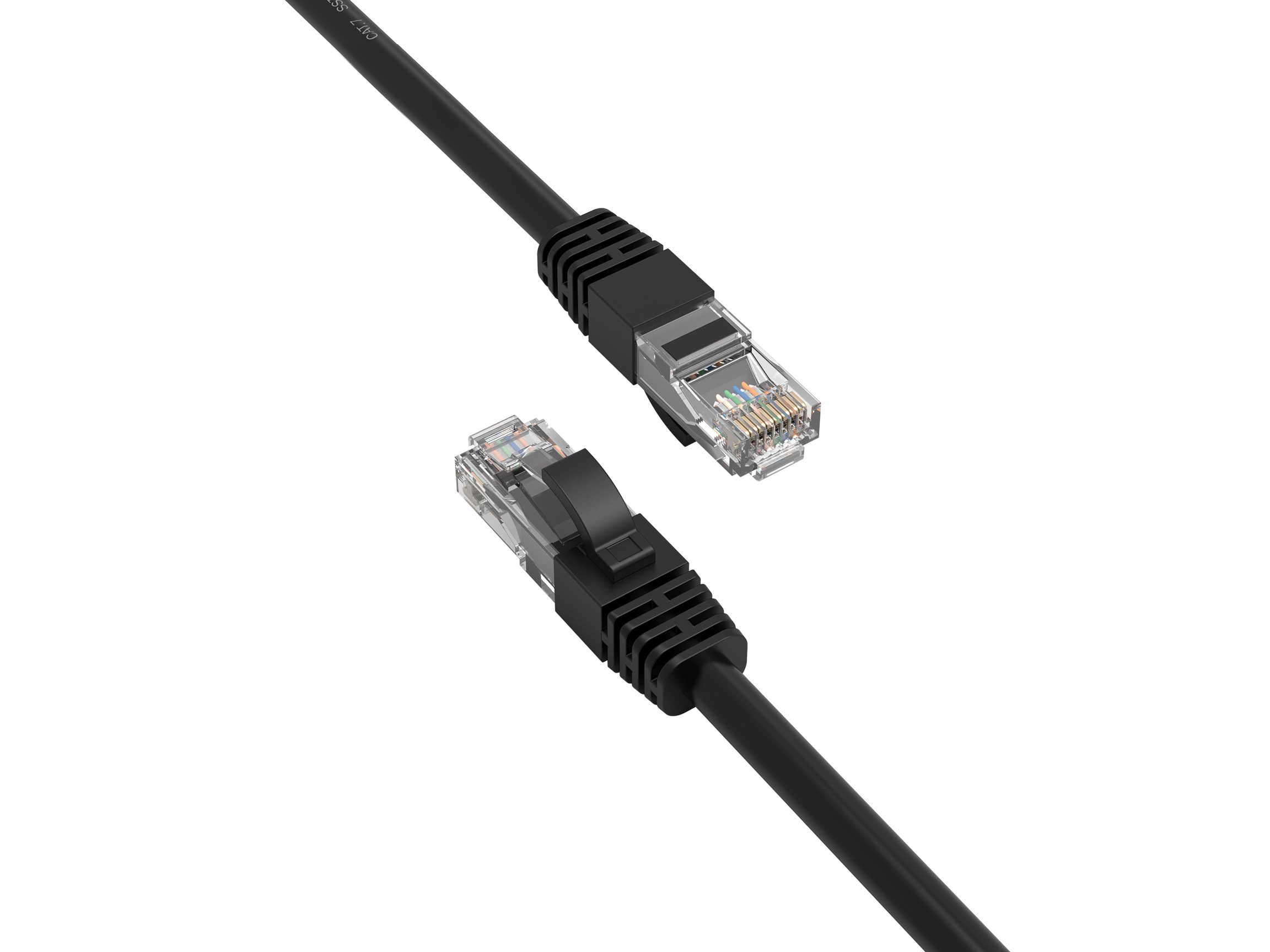 Cruxtec 3m Cat6 Network Cable - Black | High-Speed Internet | RC6-030-BK