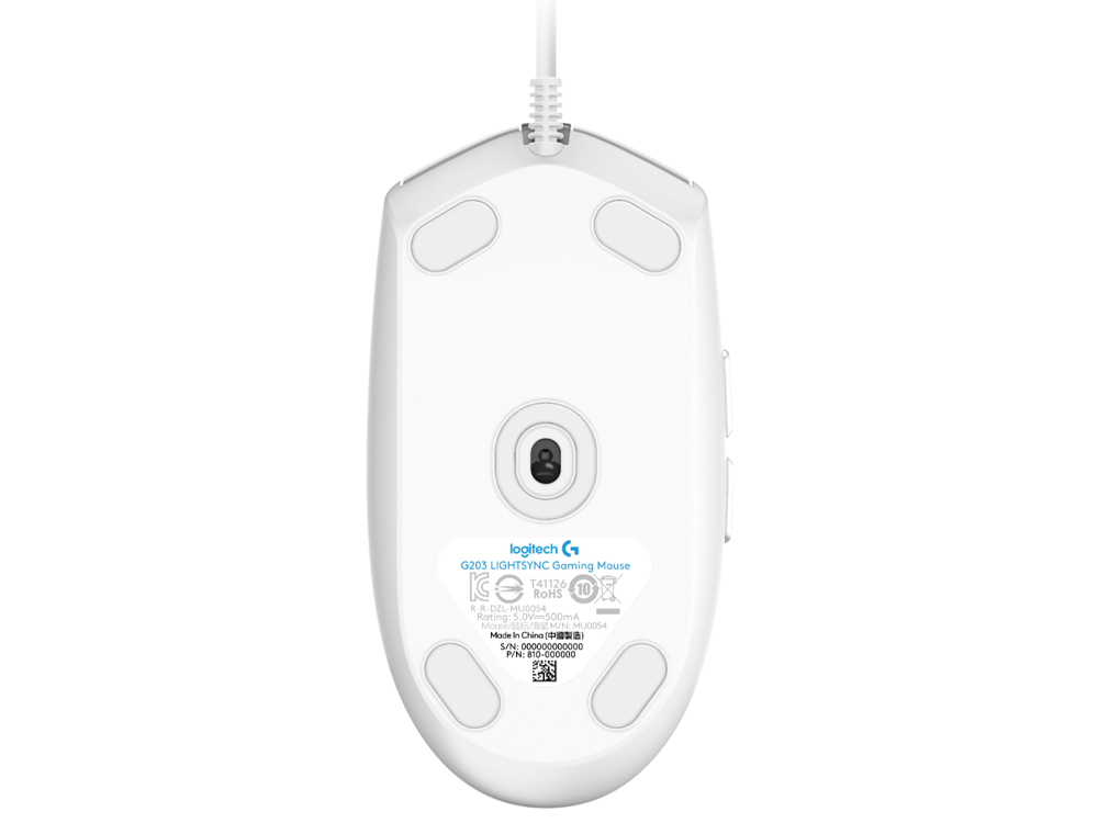 Logitech G203 LIGHTSYNC RGB Gaming Mouse - White (910-005791 ...