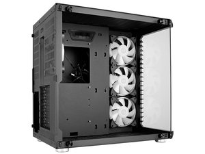 Karuza Elite Double TG Glasses with 4 RGB Fans Pandora ATX Gaming Case ...