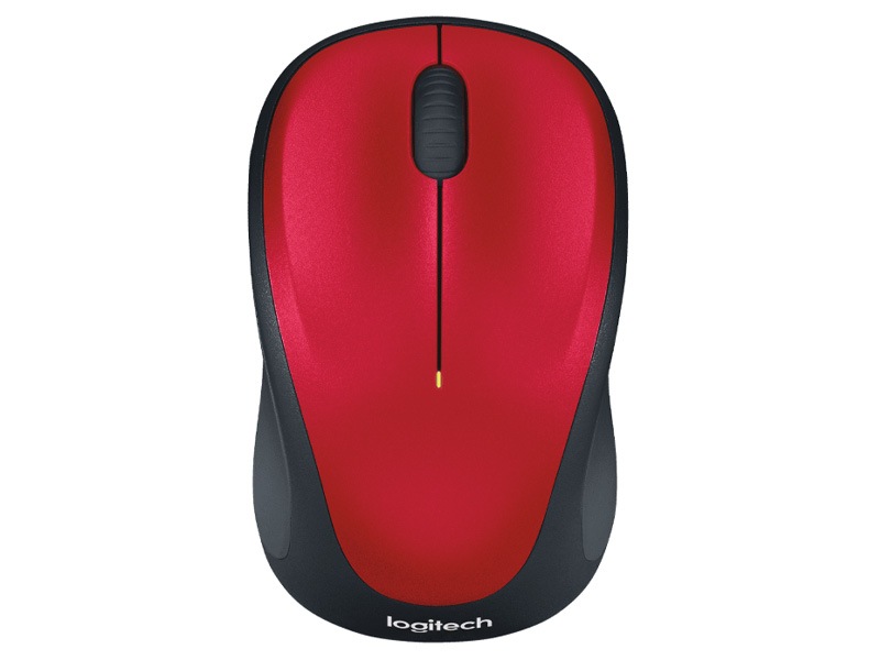 Logitech M235 Wireless Mouse with Compact Contoured Design - Red (910 ...