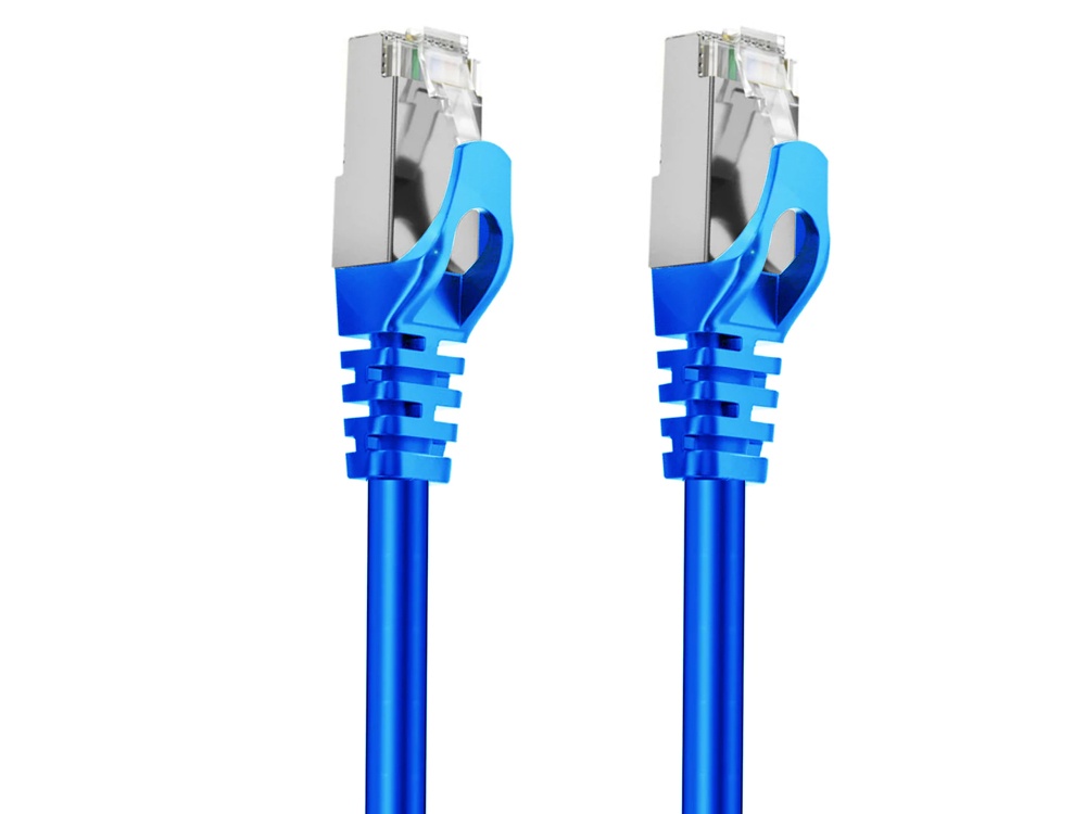 Cruxtec 10m CAT7 10GbE SF/FTP Triple Shielding Ethernet Cable - Blue ...