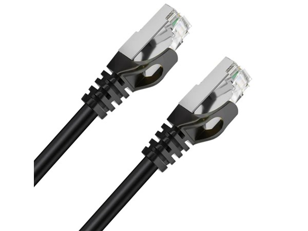 Cruxtec 10m CAT7 10GbE SF/FTP Triple Shielding Ethernet Cable - Black ...