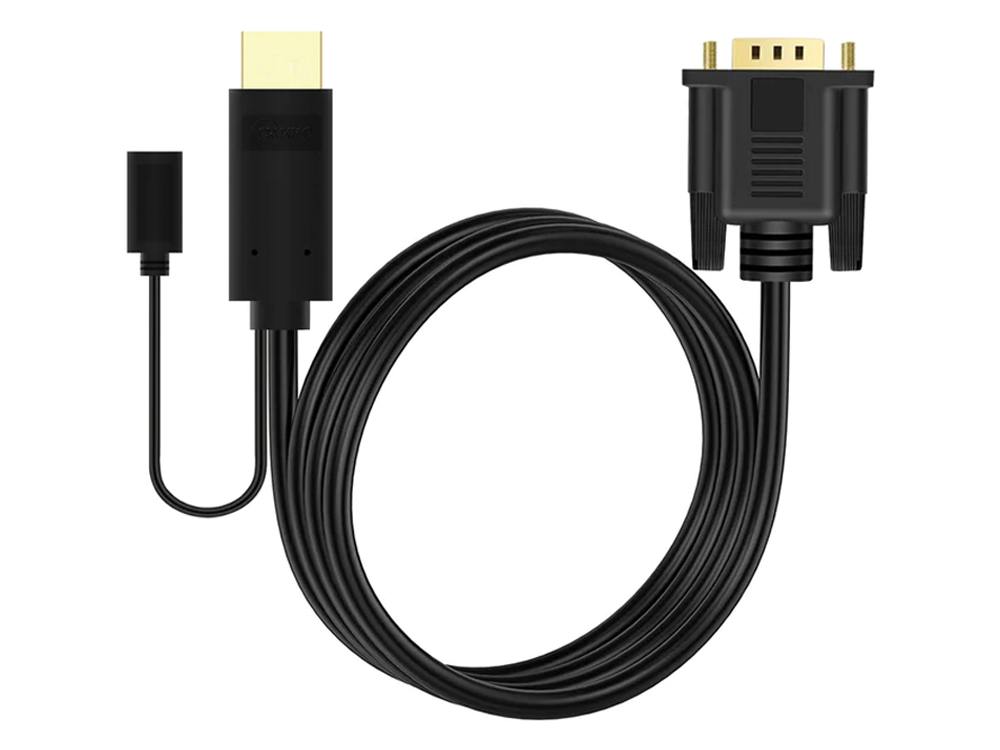 Cruxtec 2m HDMI to VGA Active Cable with Micro USB Female Power - HTV ...
