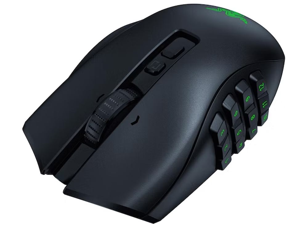 Razer Naga V2 Pro MMO Wireless Gaming Mouse with HyperScroll Pro Wheel ...