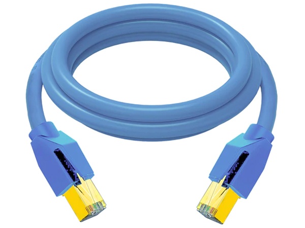 Cruxtec 5m CAT8 40GbE SF/FTP Triple Shielding Ethernet Cable - Blue ...