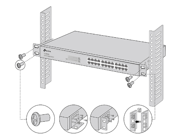 TP-Link 19-inch Switches Rack Mount Kit | Hubs & Switches | RackMount ...