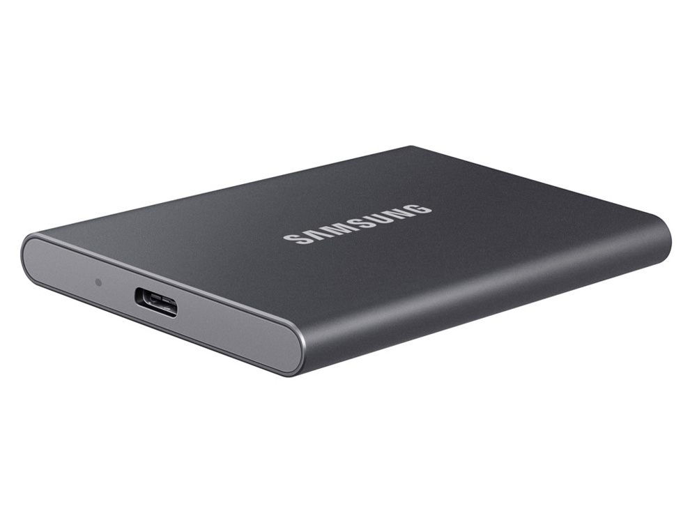 Samsung T7 1TB Portable SSD Titan Grey - External SSD | MU-PC1T0T/WW