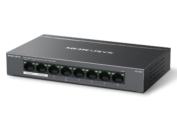Mercusys MS108GP 8-Port Gigabit Desktop Switch with 7-Port PoE+ - Hubs ...