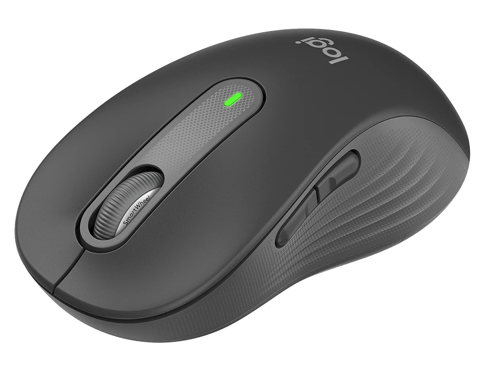 Logitech Signature M650 L Bluetooth Mouse with Logi Bolt USB - Graphite ...