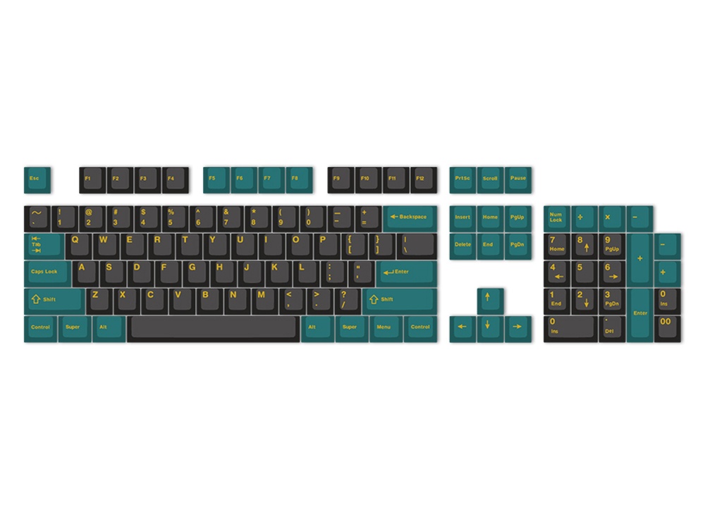 Akko Marrs Green Keycap Set (184-Key) - Premium Keyboard Accessories ...