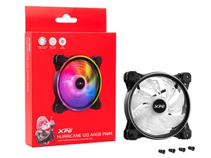 XPG Hurricane 120mm ARGB PWM Fan - Black | XPG Case Fans ...