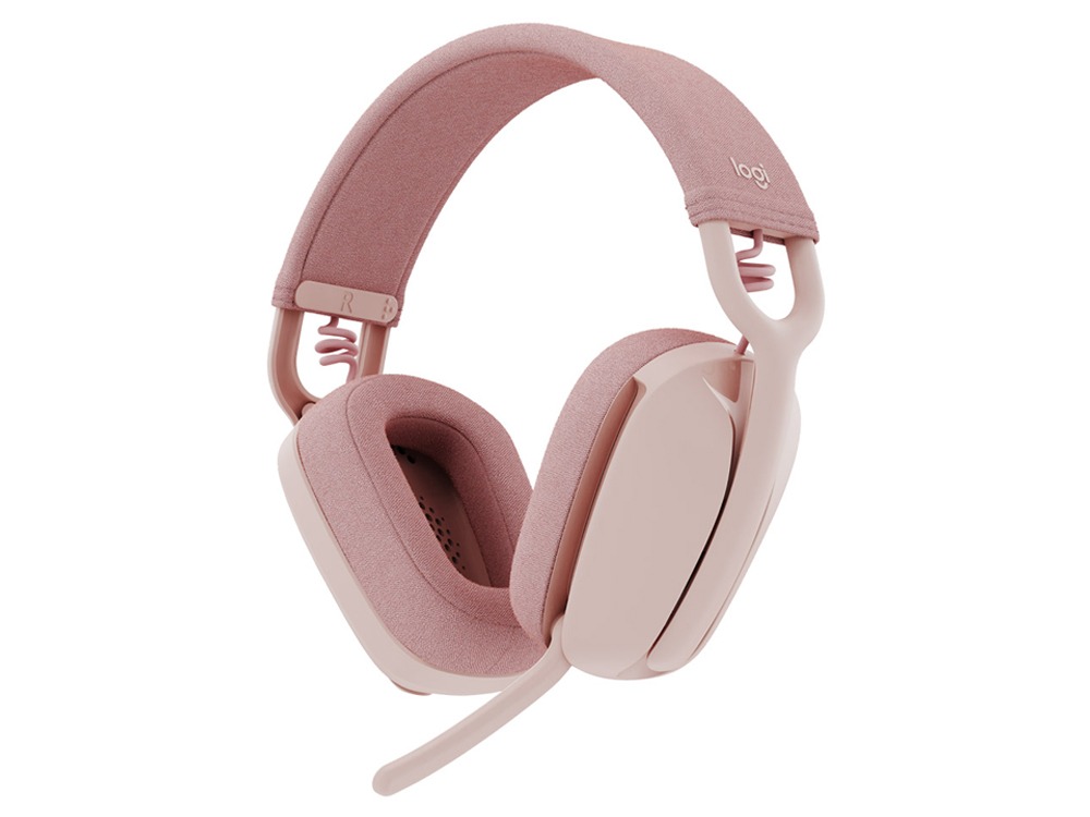Logitech Zone Vibe 100 Wireless Over the Ear Headphones - Rose | Home ...