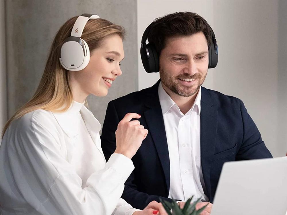 Edifier WH950NB Wireless Noise Cancellation Over-Ear Headphones - White | Fast Delivery ...