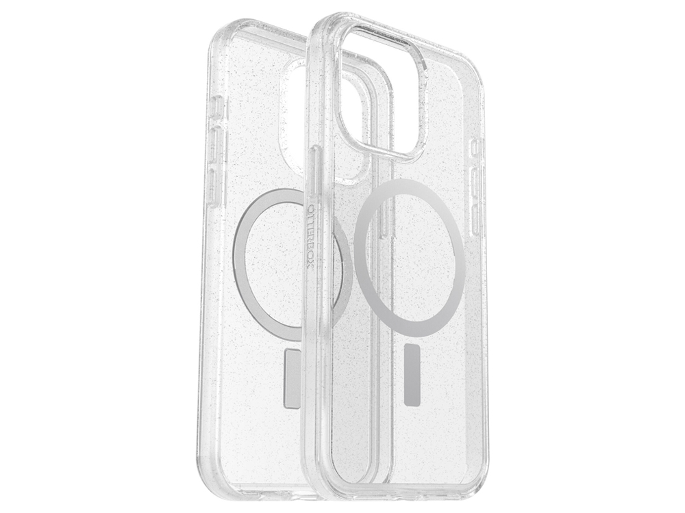 Otterbox iPhone 15 Pro Max Case Symmetry Series for MagSafe - Stardust (Clear Glitter) [77-93089]