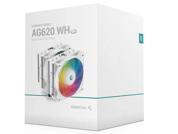 Deepcool AG620 ARGB 120mm CPU Cooler - White | Air Coolers | Fast Delivery