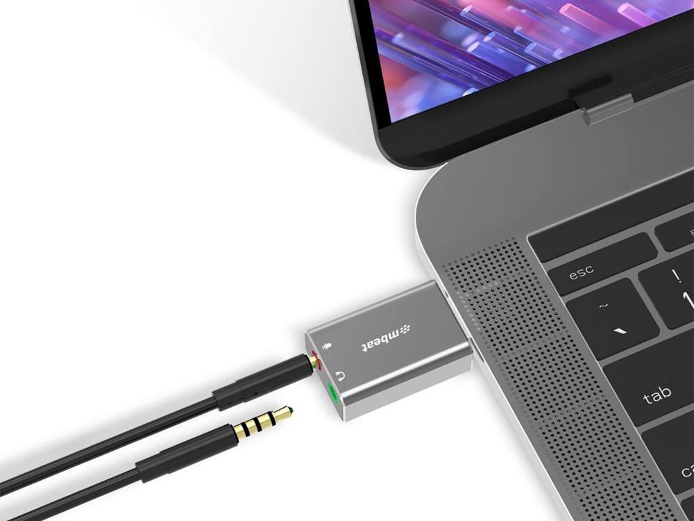 MBeat ToughLink USB to Audio & Microphone Adapter | Audio Cables | MB ...