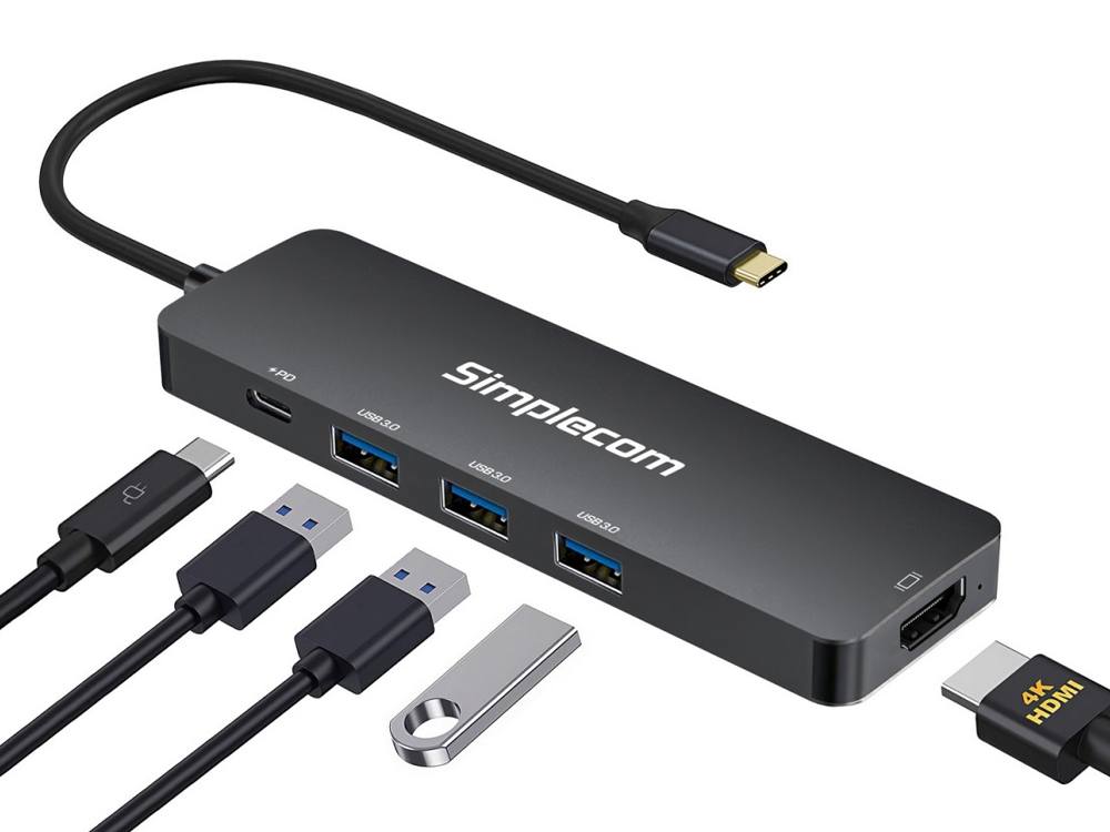 Simplecom CH545 USB-C 5-in-1 Multiport Adapter Docking Station | Fast ...