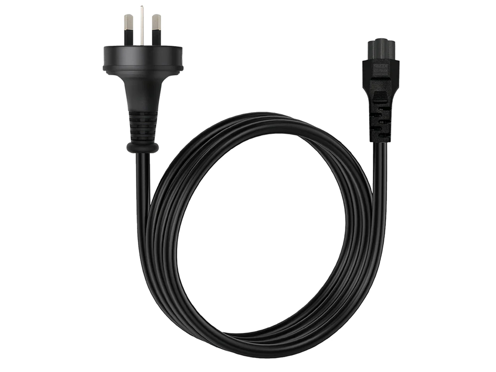 Cruxtec 1m 3 Pin AU Male to Female IEC-C5 Power Cable | Power Cables