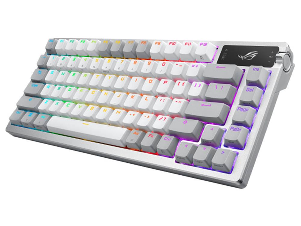 Asus ROG Azoth Wireless Snow Switch Gaming Keyboard - Moonlight White ...
