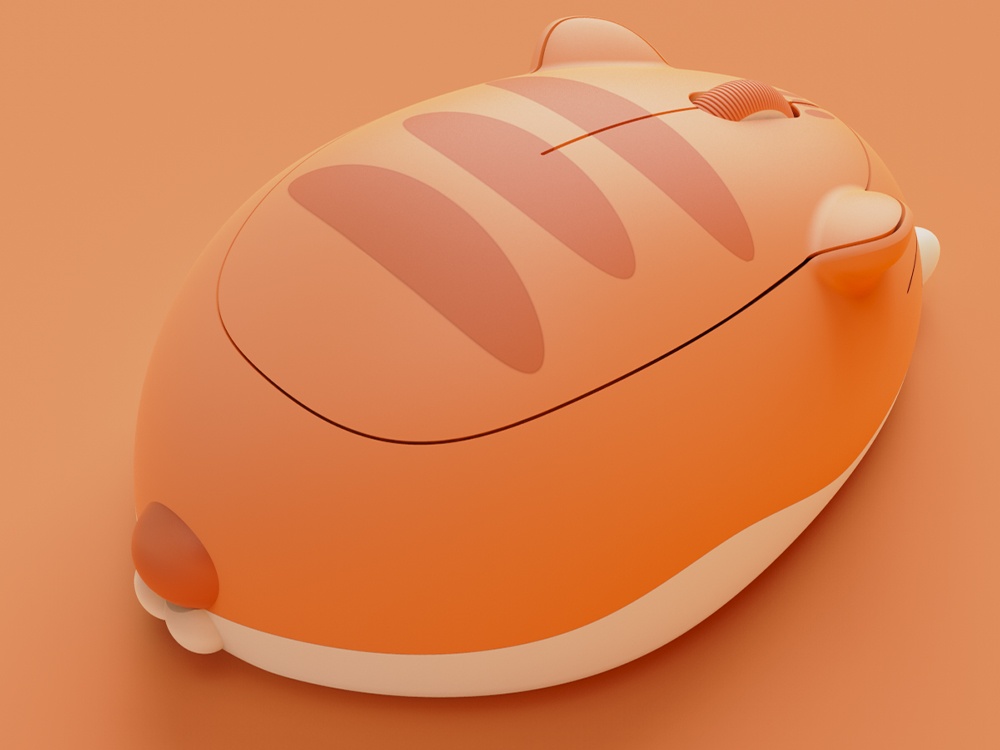 Akko Cat theme Wireless Mouse - Orange Kate | Fast Delivery Australia Wide