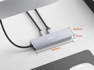 Mbeat Elite 4-Port 10Gbps USB-C Gen 2 Hub | USB Travel Hub | MBeat