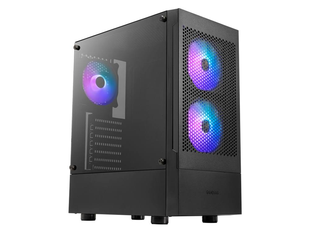 Gamdias Talos E3 Mesh Mid-Tower Case - Black with 3x ARGB Fans | Fast ...