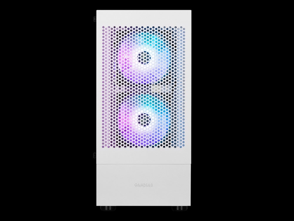 Gamdias Talos E3 Mesh Mid-Tower Case - White with 3x ARGB Fans ...