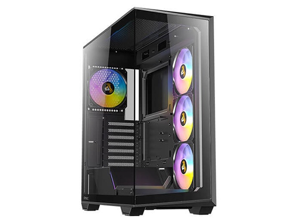 Antec C3 ARGB Panoramic Tempered Glass Mid-Tower ATX Case - Black ...