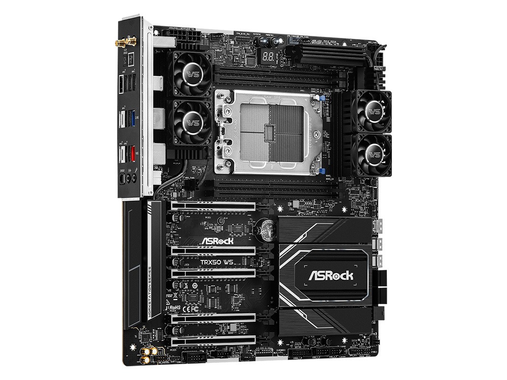 ASRock TRX50 WS Socket sTR5 Wi-Fi 6E DDR5 EATX Motherboard | Buy Now