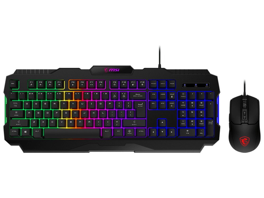 MSI FORGE GK100 RGB Gaming Keyboard & GM100 Mouse Combo - Fast Delivery ...