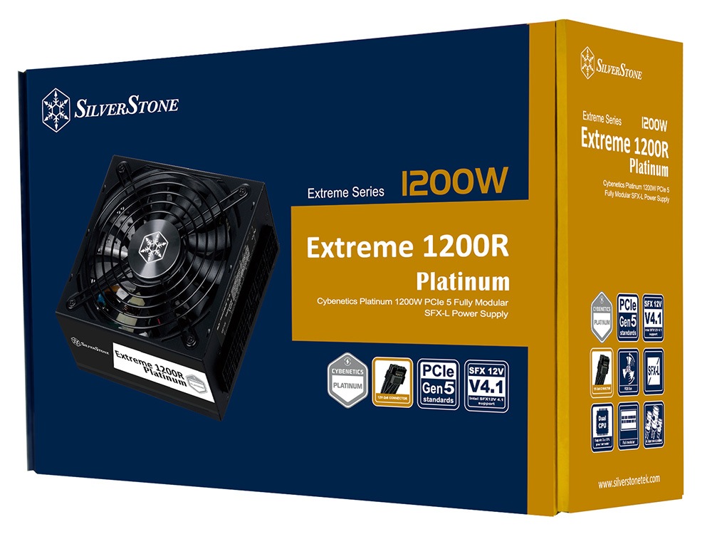 SilverStone Extreme 1200R Platinum 1200W PCIe 5 Fully Modular SFX-L ...