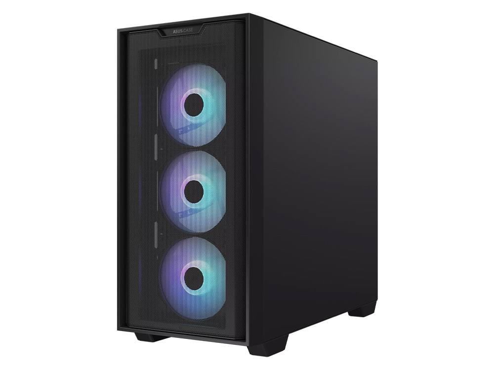 Asus A21 Plus Mesh Front Micro-ATX Case - Black [A21 PLUS ASUS CASE BLK]