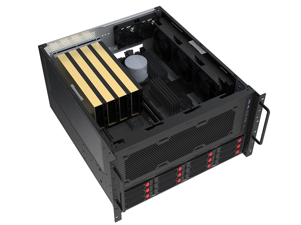 SilverStone RM61-312 6U 12-Bay Rackmount Case [SST-RM61-312]