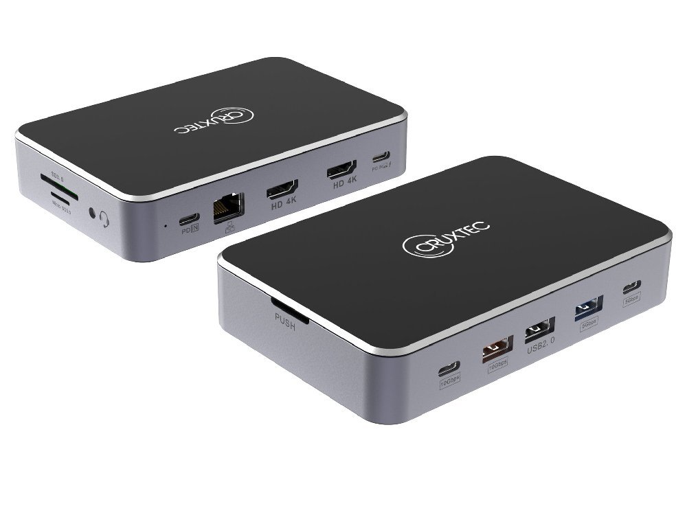 Cruxtec Universal 14-in-1 USB-C Multifunctional Docking Station with ...