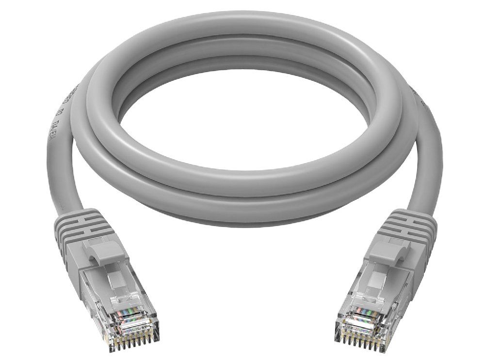 Cruxtec 1m Cat 6 Ethernet Cable - Grey [RC6-010-GY]