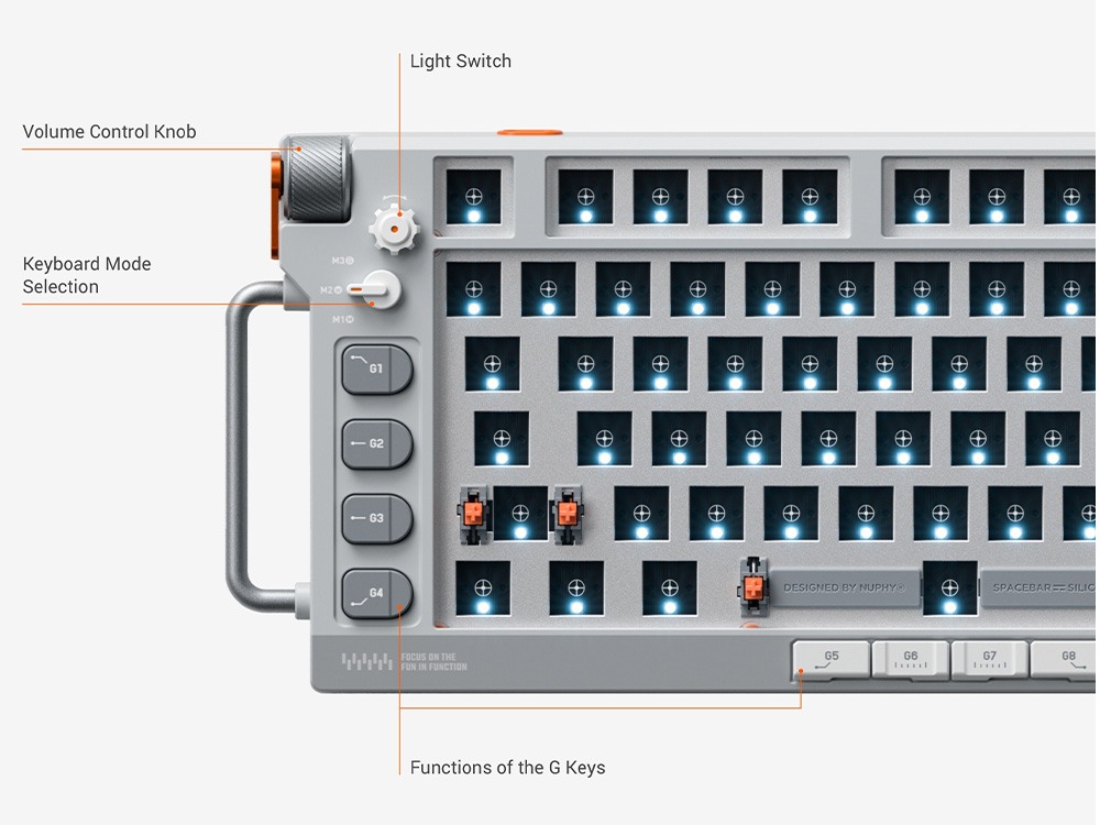 Nuphy Field75 HE RGB Magnetic Jade Switch Gaming Keyboard [KBNPF75HEJD]