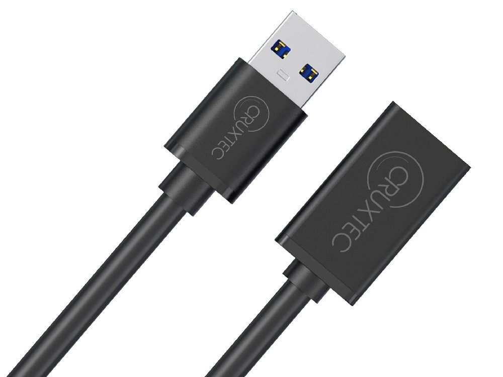 Cruxtec 2m USB-A Male to USB-A Female Extension Cable [ATAF-5G-2MBK]