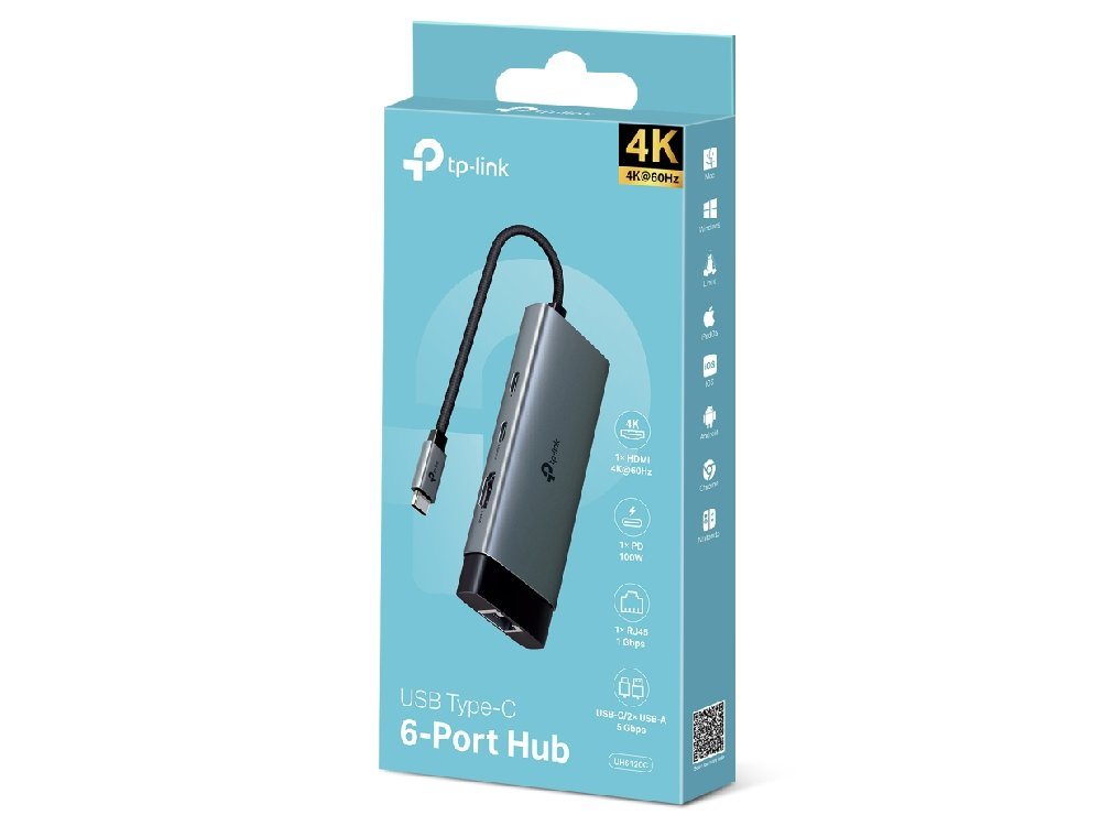 TP-Link UH6120C USB Type-C 6-Port Hub [UH6120C]