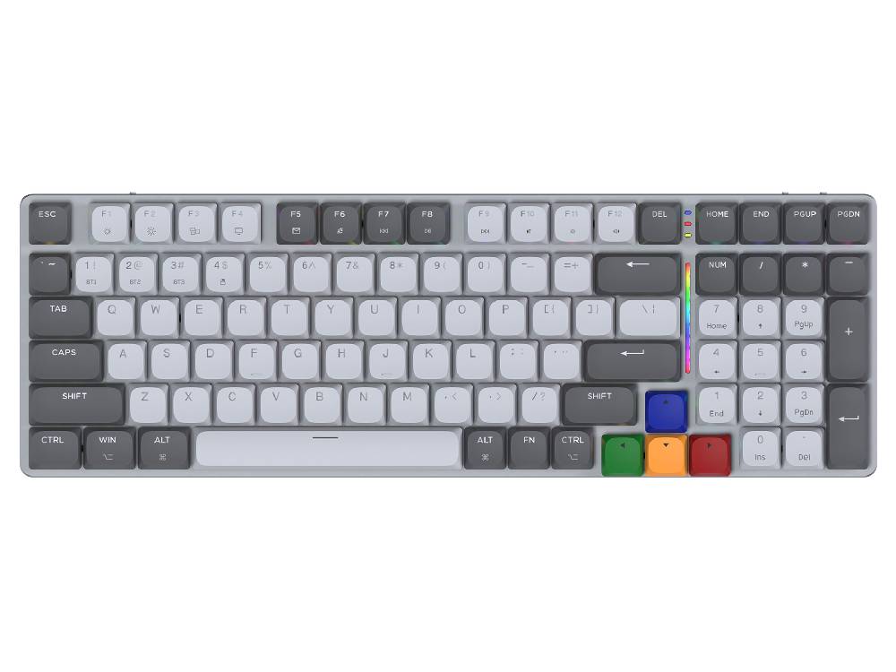 Fantech MK916 95% Low Profile Wireless Brown Switch Mechanical Keyboard ...