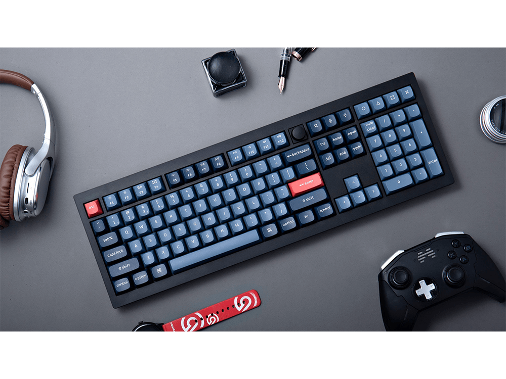 Keychron V6 Max QMK/VIA RGB Wireless Silent Red Switch Mechanical ...