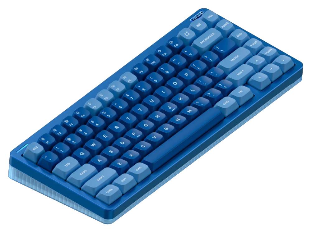 NuPhy Halo75 V2 QMK/VIA Wireless Mint Switch Mechanical Keyboard - Blue ...