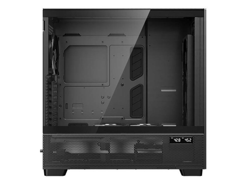 Antec Flux Pro Metal Mesh/Walnut Front E-ATX Full-Tower Case - Black ...