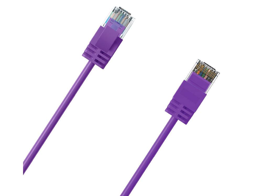 Cruxtec RF6A 1.5m Ultra-Thin CAT6A UTP Ethernet Cable - Purple [RF6A ...