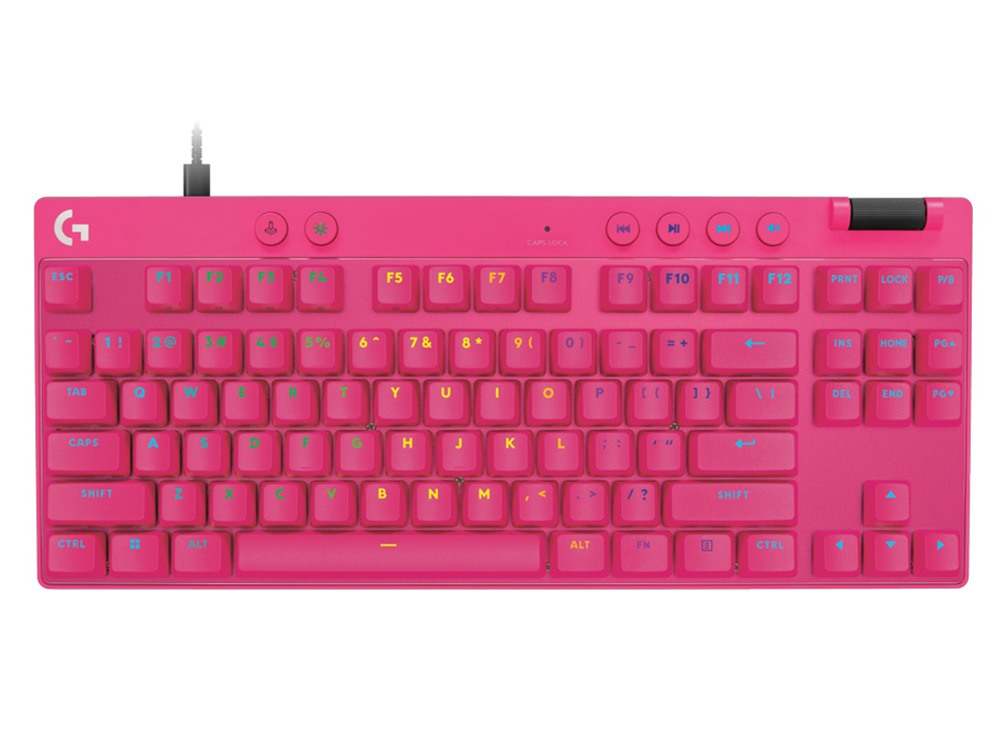 Logitech G Pro X TKL Rapid Wired Magnetic Analog Switch Gaming Keyboard ...