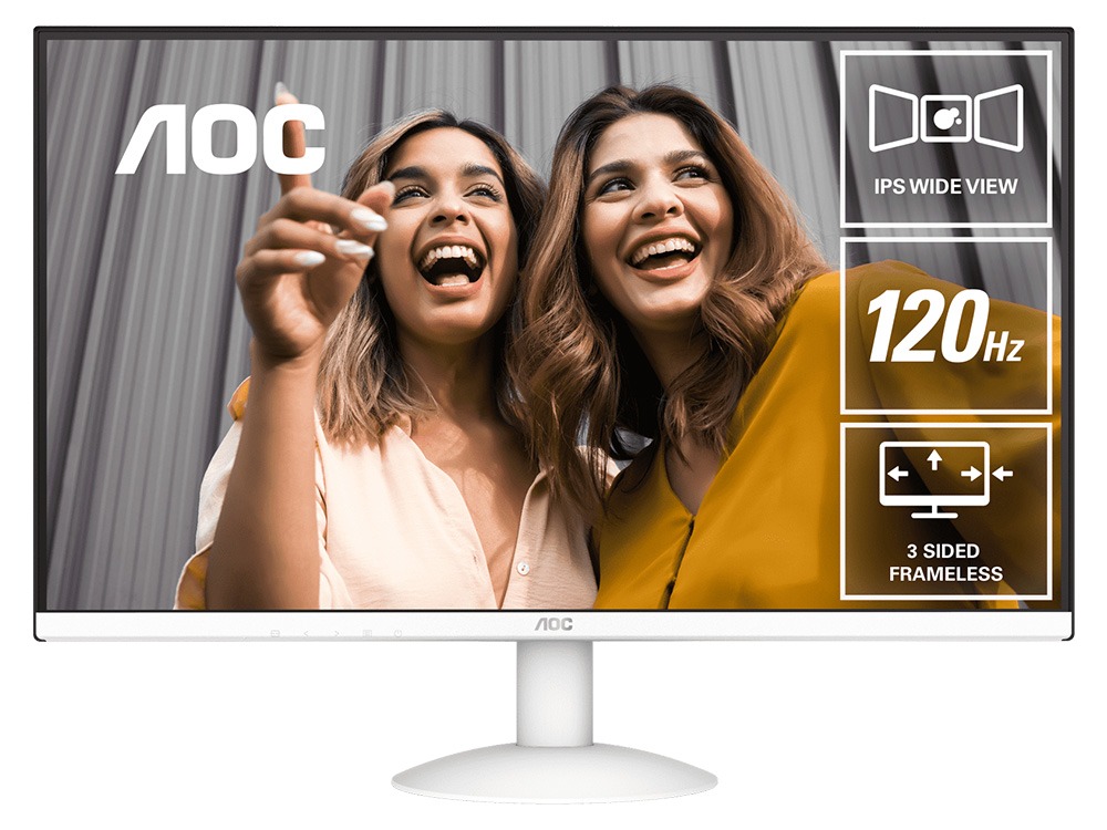AOC 27B30H/BW 27" FHD IPS 120Hz AdaptiveSync Monitor - White [27B30H/BW]