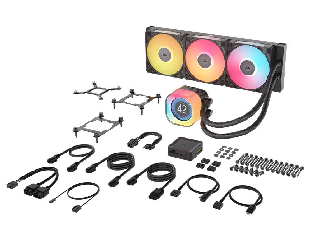 Corsair iCUE LINK TITAN 360 RX LCD 360mm RGB All-in-One Liquid CPU ...