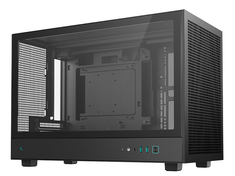 Deepcool CH260 Tempered Glass Micro-ATX Case - Black [R-CH260-BKNGM0-G-1]